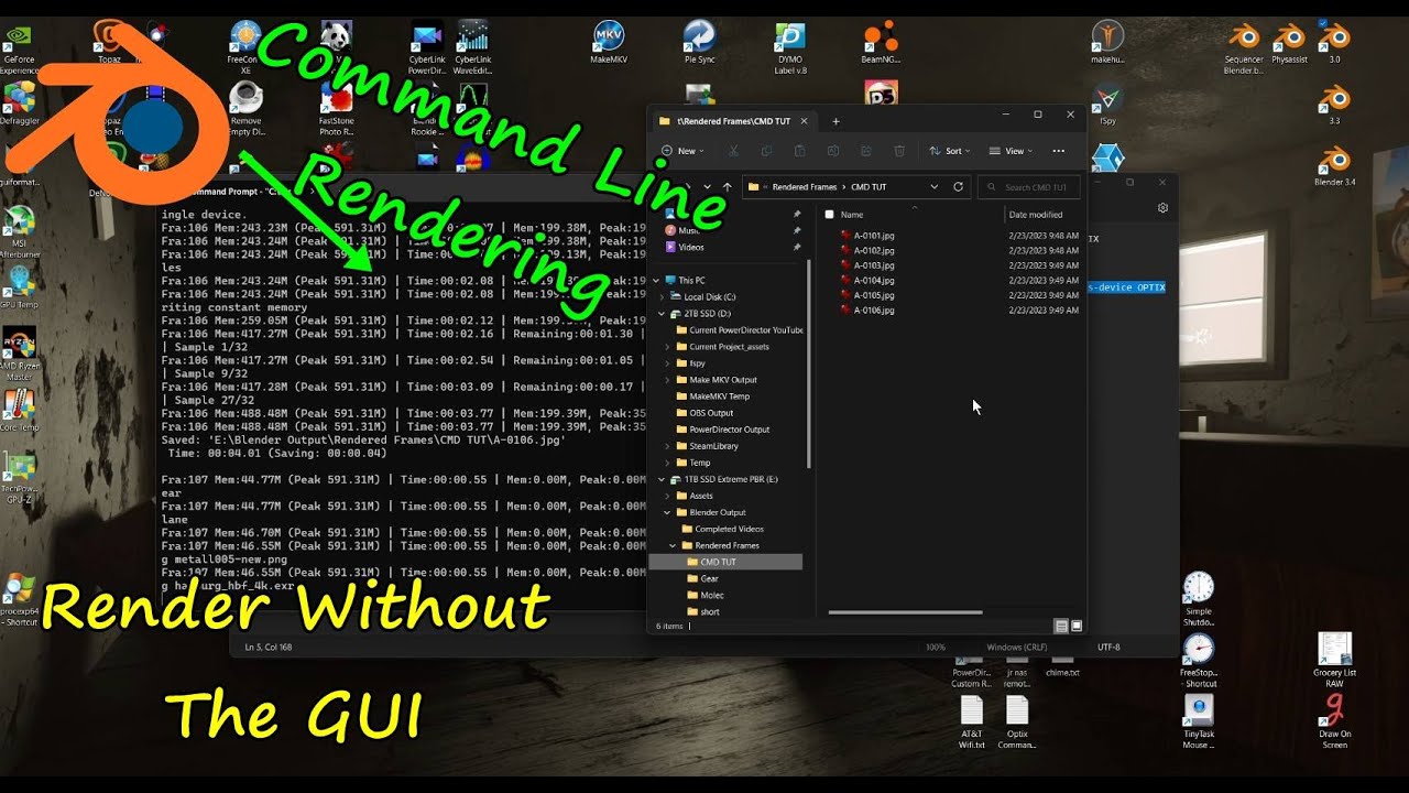 Blender - How To Use Command Line Rendering
