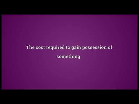price meaning in English