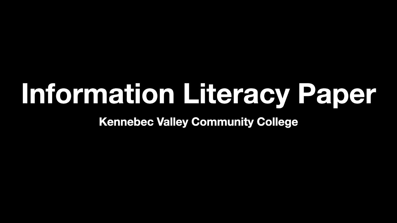 Information Literacy Paper