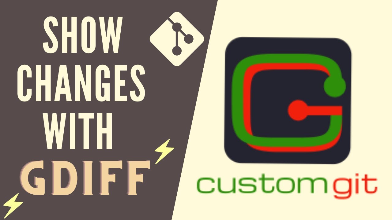 custom-git - | Show changes with gdiff |
