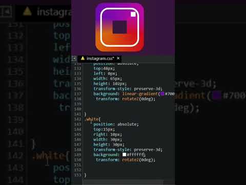 How to make instagram logo with html and css