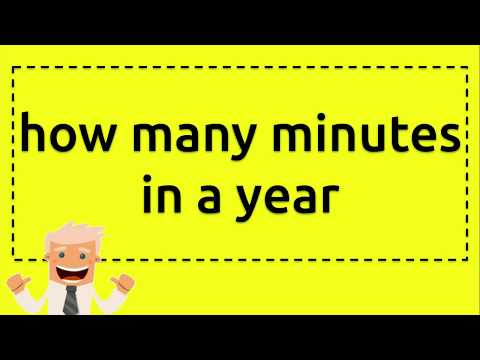 how many minutes in a year