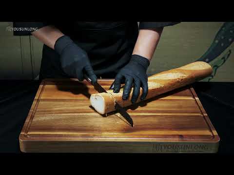 YOUSUNLONG Bread Knife 8 inch Japanese AUS8 Steel Series