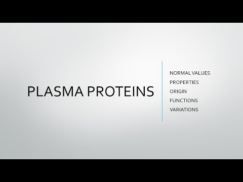 Plasma Proteins - Properties, origin, functions, variations | Physiology | Medico Paper
