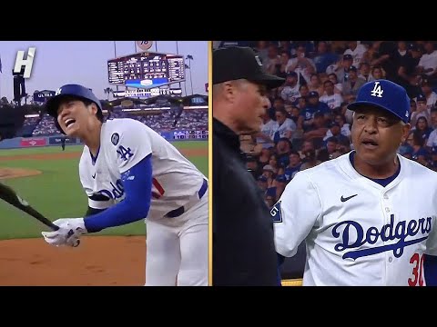 Shohei Ohtani Hit by Padres Pitcher Randy Vasquez, Dave Roberts Goes OFF and Gets Ejected in 3rd