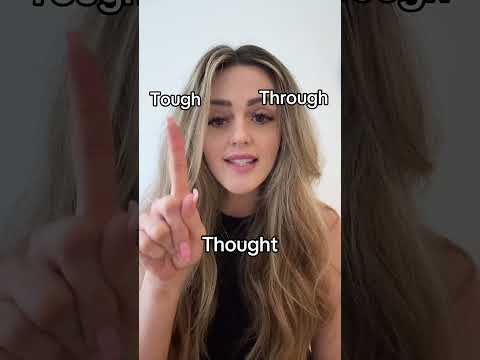 Correct pronunciation of words to improve vocabulary #Tough, #through, #thought #pronouncing