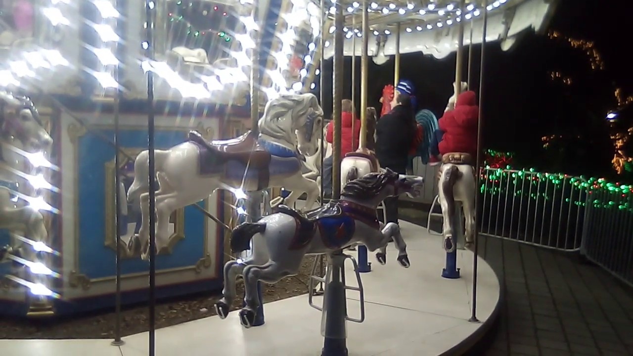 Portland Oregon Zoo Lights Carousel ride