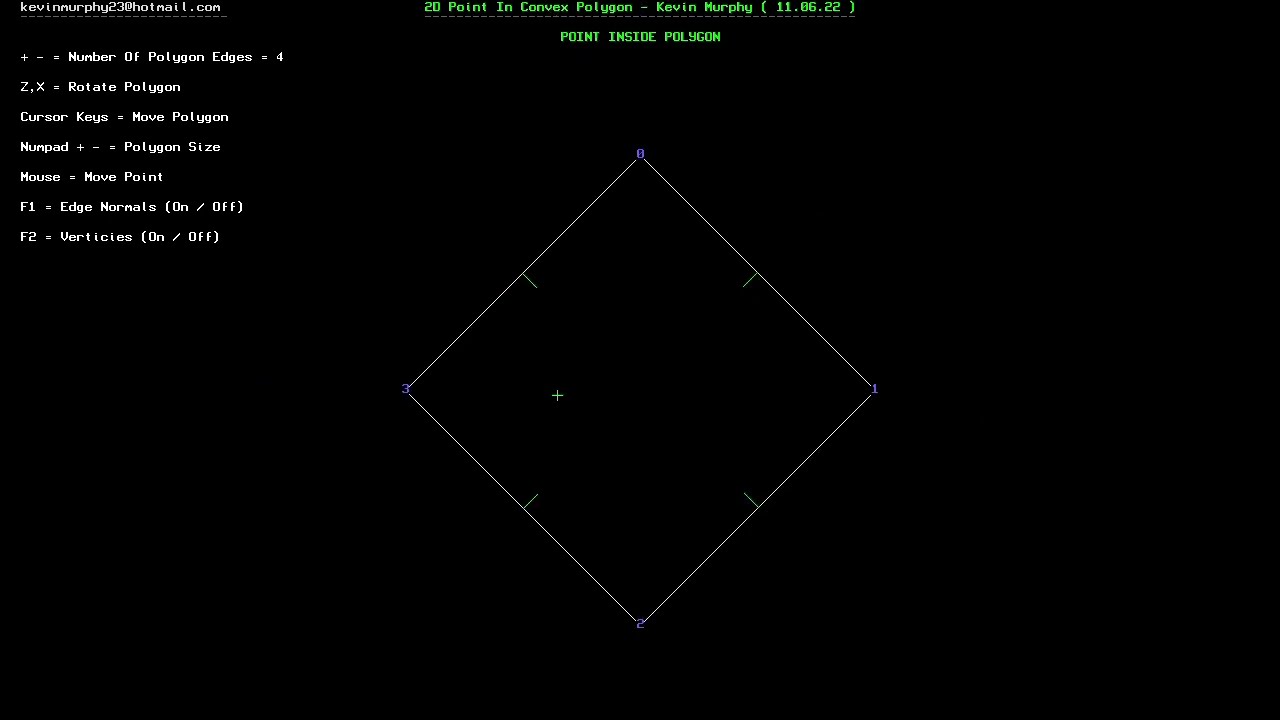 2D Point In Convex Polygon, Source Code And Demo #pointinpolygon