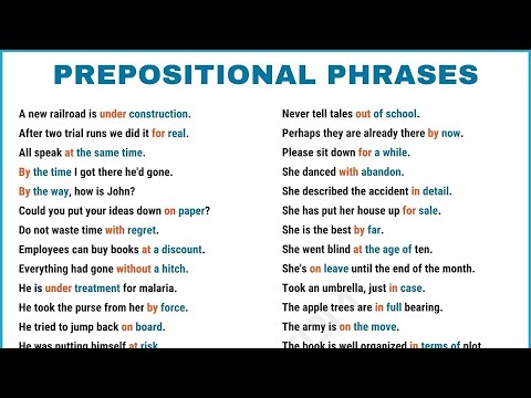 60 Easy Examples of Prepositional Phrases in English Prepositional Phrase in English Grammar