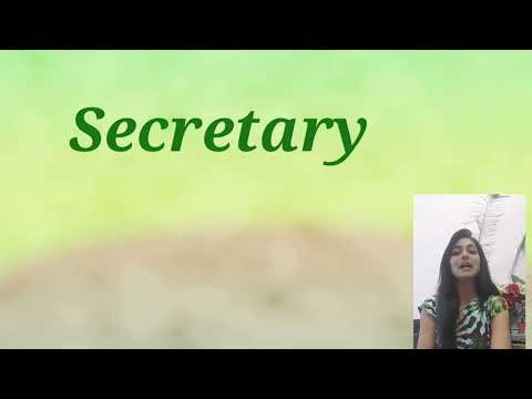 Correct way to pronounce the word secretary...