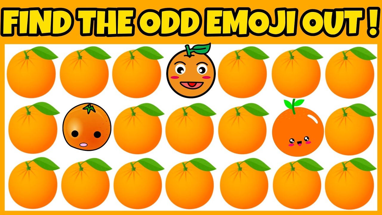HOW GOOD ARE YOUR EYES | Find The Odd One Out| Emoji Quiz Easy, Medium, Hard #29
