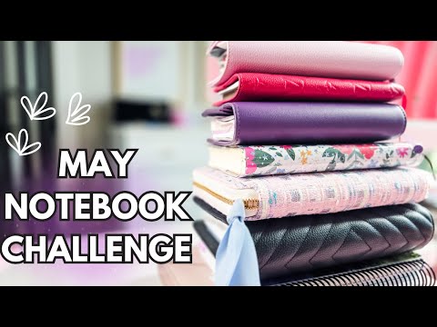 MAY NOTEBOOK CHALLENGE 📖💖 goals, travel, journals