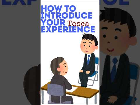 How to Introduce Tosca Experience in Interview | 2024 #shorts #trending