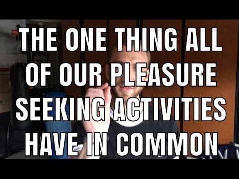 What's The One Thing All of Our Pleasure Seeking Activities Have In Common?