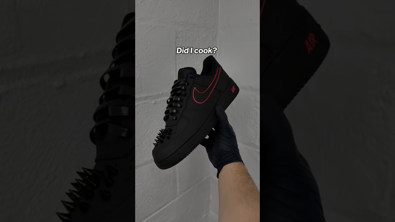 How I turned regular Air Forces into designer shoes