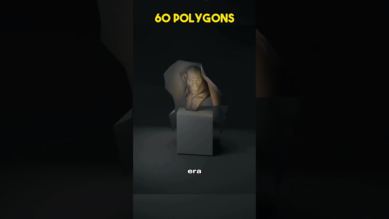 The difference between a game with 1 polygon vs 100,000 polygons #gameshorts