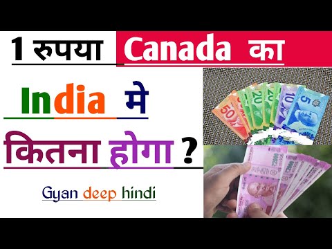 One Canada Dollar Rate In India || 1 Canadian Dollar How Many Indian Rupees Today