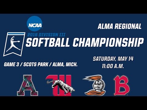 NCAA Division III Softball - Alma Regional Game 3