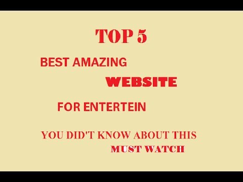 Top 5 best amazing websites for entertainment-AK STUDIOS