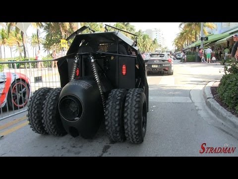 Bat Cart Tumbler cruising South Beach at the Gumball 3000! With Richard Rawlings of Fast N' Loud!