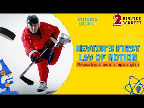 Newton’s First Law of Motion – Physics Explained in Simplified English 🛑 | Examples (USA-Based)