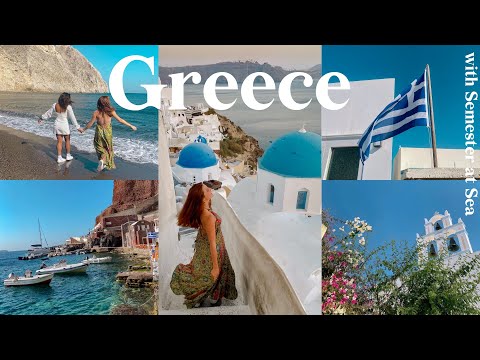 santorini and athens vlog 🇬🇷 | greece with semester at sea