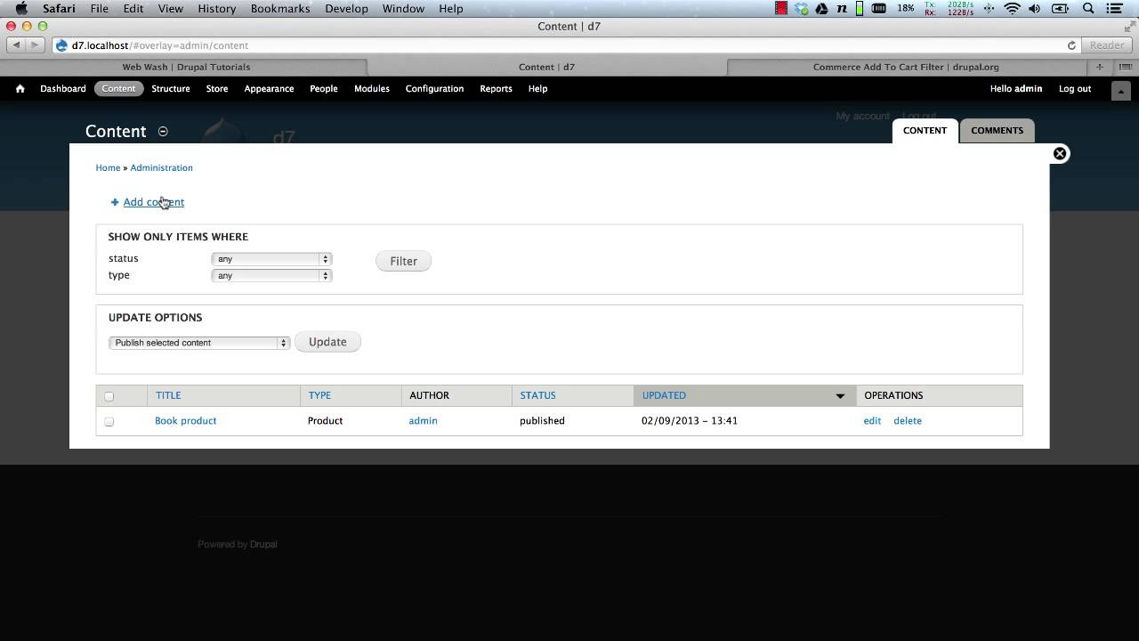 Using Commerce Add To Cart Filter Module