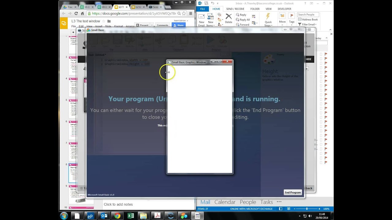Small Basic Graphics Window and Coordinates