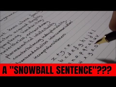What is a Snowball Sentence? | Fountain Pen