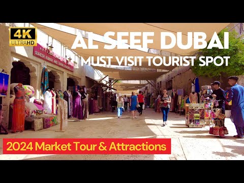 Al Seef District at Dubai Creek! SPECTACULAR Attractions, Shopping & More! 2024 4K 🇦🇪
