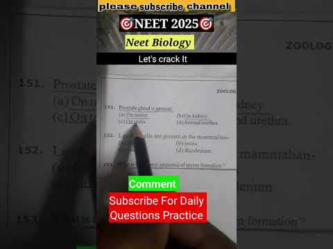Biology questions practice NEET 2025💫📚🎯 #shorts #shortsfeed #neet #motivation #YouTubeshorts #viral