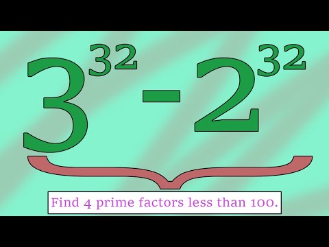 How many prime factors to this are less than 100?