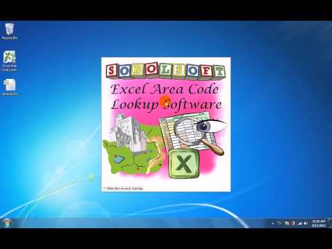 How To Use Excel Area Code Lookup Software