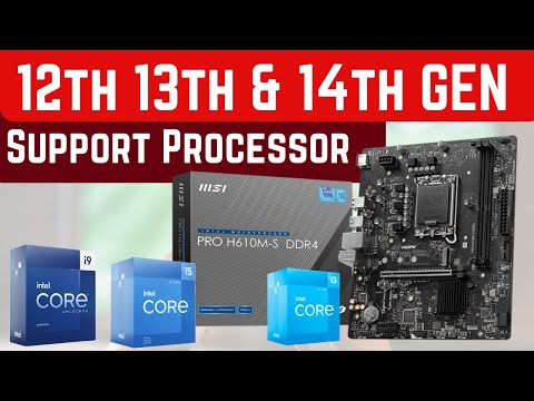 Msi Pro H610 M-S Motherboard Support Intel Processor 12th 13th and 14th Gen CPU