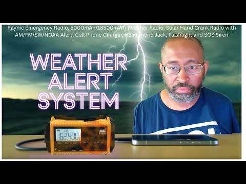 Raynic Emergency Radio Review | 5000mAh Solar Hand Crank Weather Radio with Flashlight, Charger