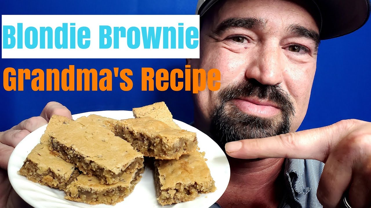 Blondie Brownie Recipe - Easy Chewy Moist Blonde Brownie
