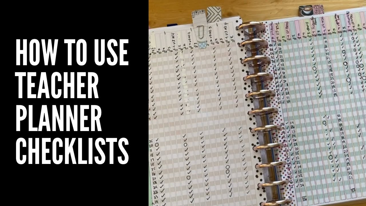 Setup your checklists for attendance and grades