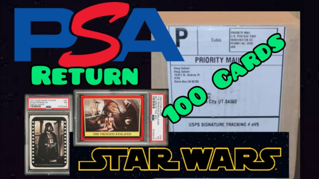 (100) Card Sci-Fi PSA Return!! 1977 Star Wars, 1980 Empire Strikes Back & 1983 Return Of The Jedi!!