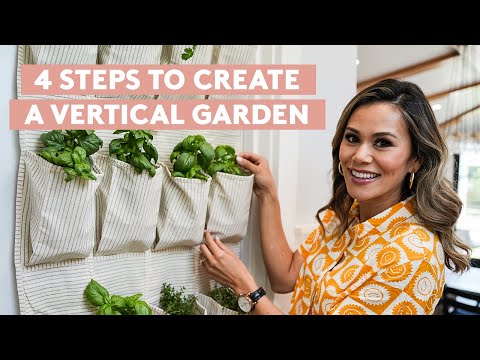 4 Steps to Create a Gorgeous Vertical Garden | DIY Indoor Herb Garden | Simply | Real Simple