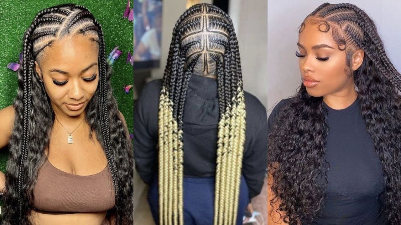 💜 ALL BACK Stitch Braids Cornrows That Makes a Statement 💜