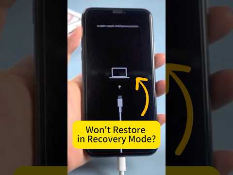 ????iPhone Won't Restore in Recovery Mode? FREE Fixes Here! #shorts