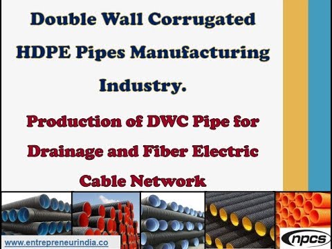 Double Wall Corrugated HDPE Pipes Business | Production of DWC Pipe for Drainage and Fiber Electric.