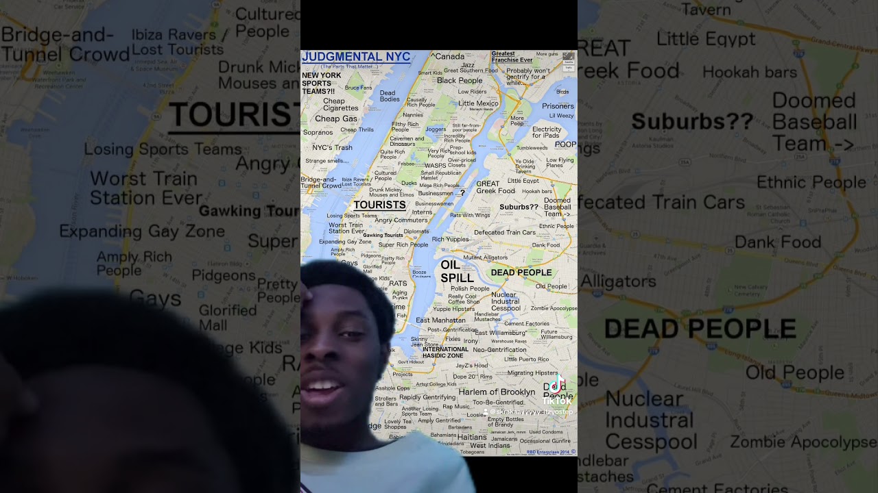 Judgmental NYC Map reaction!