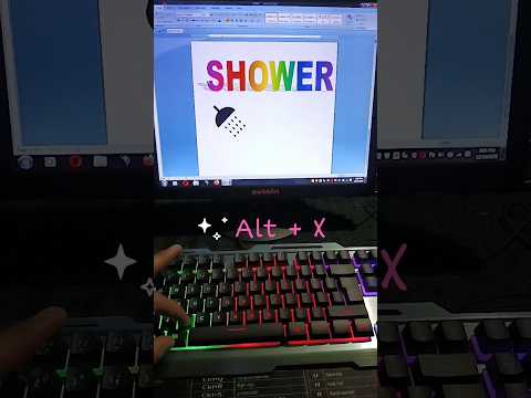 shower 🚿 Symbol in ms word😱 #shorts #shower #mswordshortcutkeys #computerknowledge #youtubrshorts