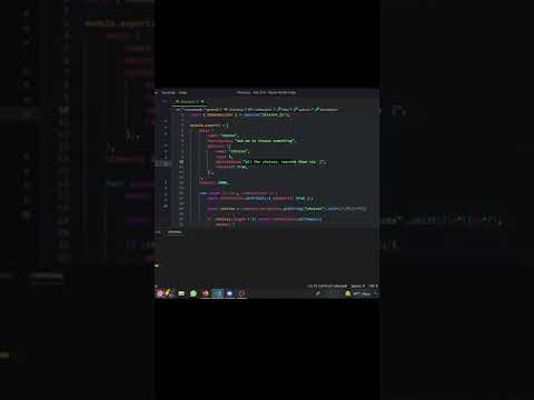 Discord Random Choose Command | #coding #discord #bot #javascript