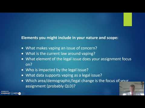 2023 Legal FIA2 Nature and Scope Vaping
