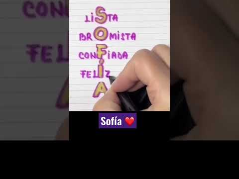 Significado del nombre SOFÍA #significado #nombre #sofia