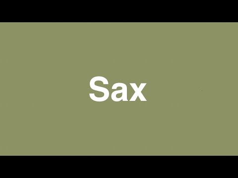 Sax meaning