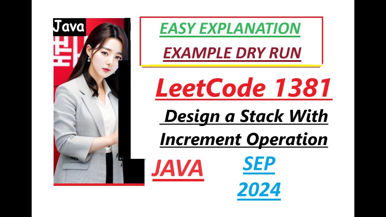 Design a Stack With Increment Operation | Leetcode 1381 | Java Code | Stack | Developer Coder