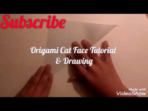 EASY Origami Cat Face || Simple Tutorial For Kids